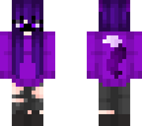 purple wolf girl | Minecraft Skin
