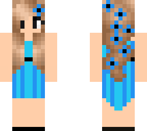 Blue dress girl | Minecraft Skin