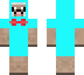 blue sheep with mustache | Minecraft Skin