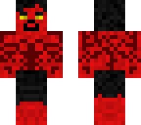 MARVEL RED HULK | Minecraft Skin