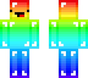 Rainbow skeepy Minecraft Skin