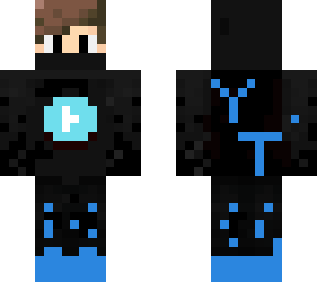 Blue Youtuber Suit Boy | Minecraft Skin