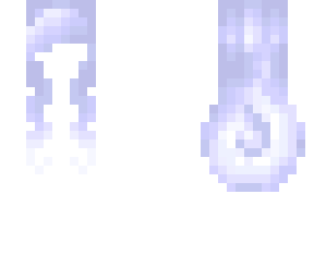 Light Blue Hair Base With Curls | Minecraft Skin
