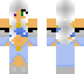 Cute Girl With Different Colored Eyes | Minecraft Skin