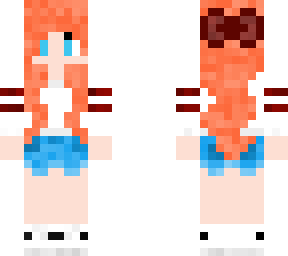 Orange Girl Tumblr | Minecraft Skin