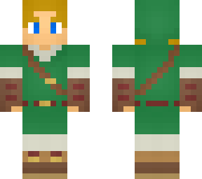 Link (Ocarina of Time) - The Legend of Zelda - By Wolf40013 | Minecraft ...