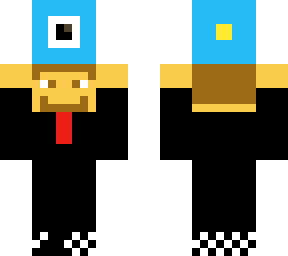 steve holding block fish | Minecraft Skin