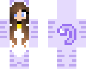 Purple Cat girl | Minecraft Skin