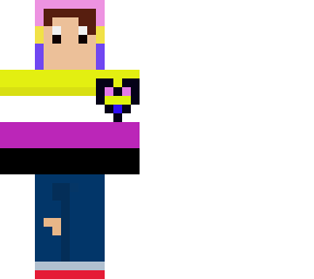 pan and nonbinary skin | Minecraft Skin