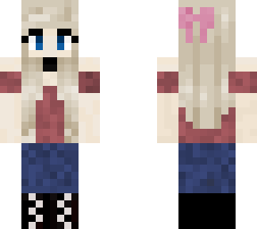 girly minecraft cute pink bow adorable rare pretty realistic ...