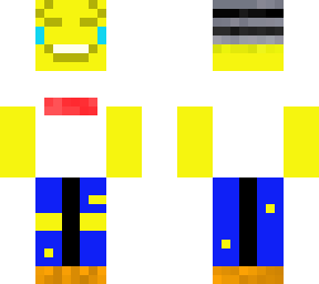 Laughing Emoji with Waves and Timbs | Minecraft Skin