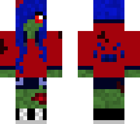 Spider girl zombie hoodie | Minecraft Skin