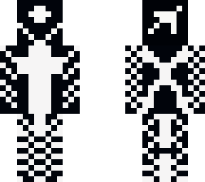 Black and white vodo doll | Minecraft Skin