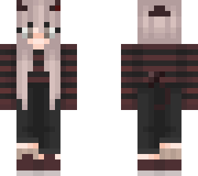 aesthetics devil girl | Minecraft Skin
