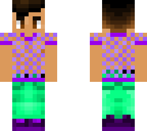 Mesh Top Neon Outfit | Minecraft Skin