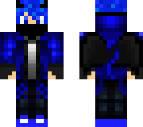 Blue Devil Boy | Minecraft Skin