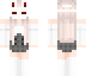 Red Bunny Mask Girl | Minecraft Skin