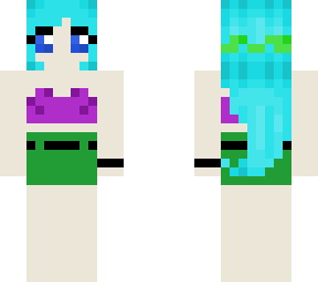 Modern Mermaid Princess | Minecraft Skin