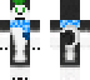 scarf gray fox grey black white foxy cute animal furry blue frost snow ...