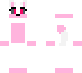 Cute Pink Fox | Minecraft Skin