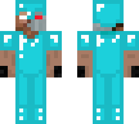 Cyborg diamond Steve | Minecraft Skin