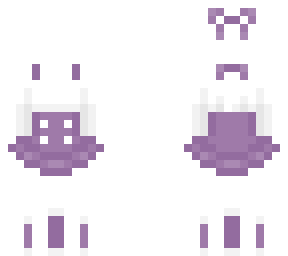 Cute Dress Purple Version - Base | Minecraft Skin