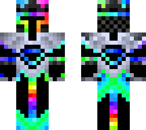 Rainbow Knight | Minecraft Skin