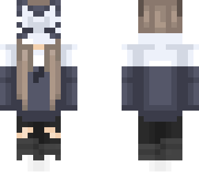 cat mask girl | Minecraft Skin