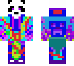 rainbow panda | Minecraft Skin