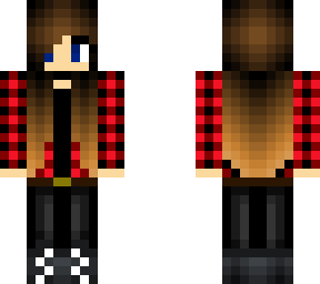 red flannel girl | Minecraft Skin