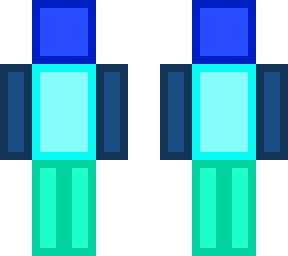 Blue Blocky | Minecraft Skin