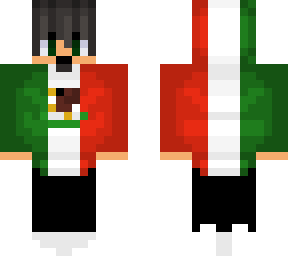 Edit of Mexico Flag Boy (Credit in Desc.) | Minecraft Skin