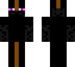 Enderman in Black Leather Armour | Minecraft Skin