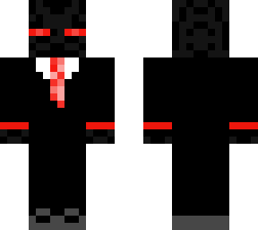 Red tux endermen | Minecraft Skin
