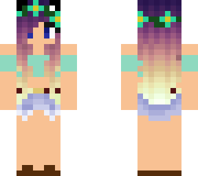Cute boho ombre girl | Minecraft Skin