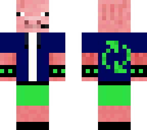 gamer pig in summer | Minecraft Skin