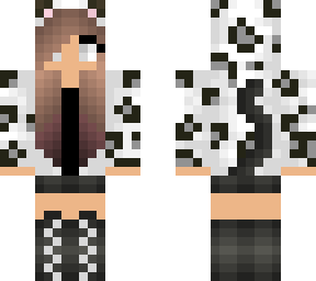 recreated snow leopard girl | Minecraft Skin