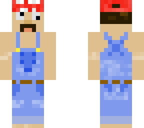 Hillbilly With MAGA Hat | Minecraft Skin