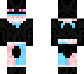 Trans Pride Bandana and Chaps Enderman | Minecraft Skin
