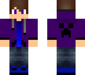 cool purple creeper 2 | Minecraft Skin
