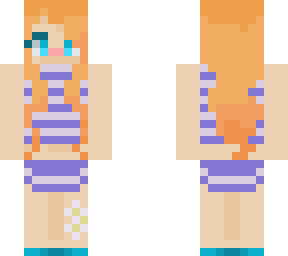 cute beach girl | Minecraft Skin