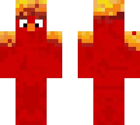Fire Elmo | Minecraft Skin