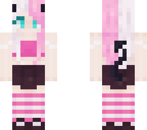 Pink Demon Girl | Minecraft Skin