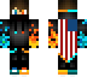Fire and Ice Patriotic | Minecraft Skin