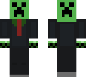 Creeper in suit new version | Minecraft Skin