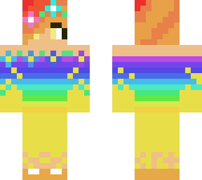 Rainbow Honey Bee Skin | Minecraft Skin