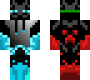 Fire And Ice Enderman | Minecraft Skin