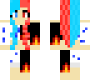 Fire/water | Minecraft Skin