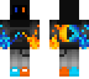 fire and water | Minecraft Skin