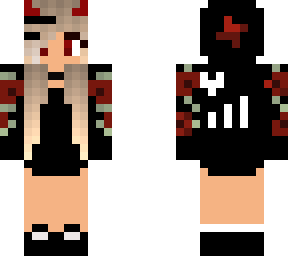 Rose demon girl edit | Minecraft Skin